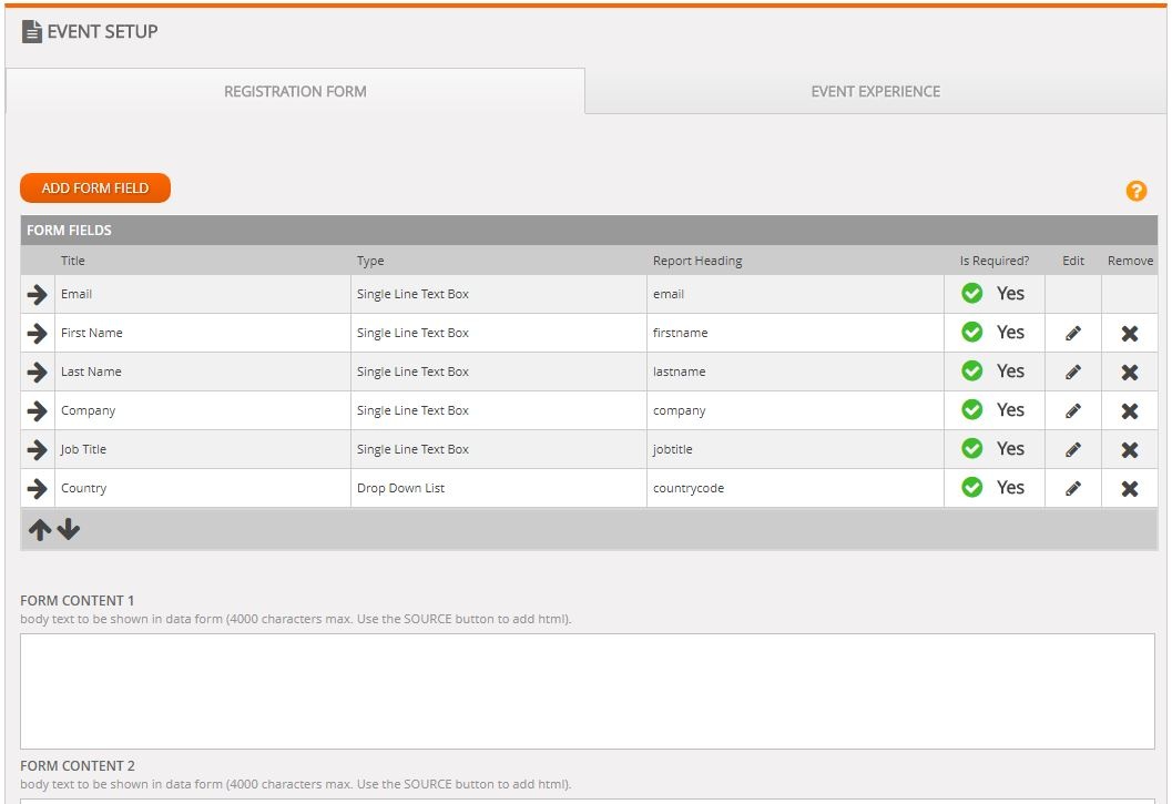 Adding registration Form Fields