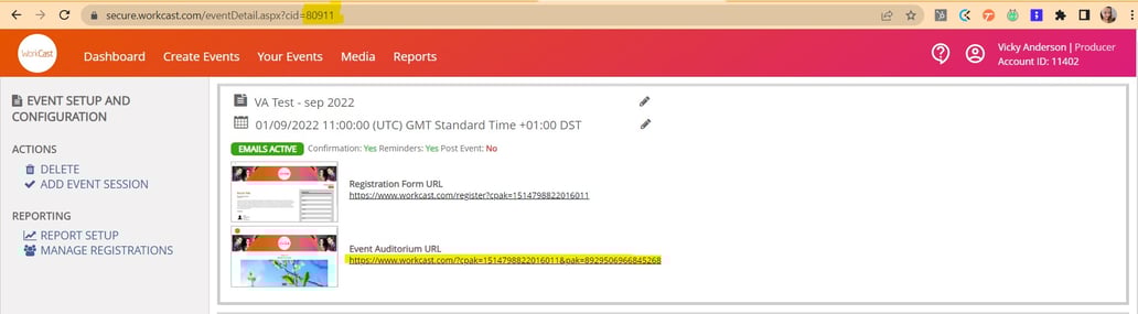 Use an Eventbrite Registration Page