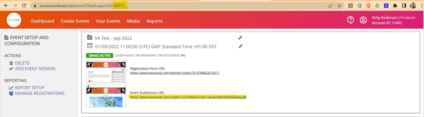 Use an Eventbrite Registration Page