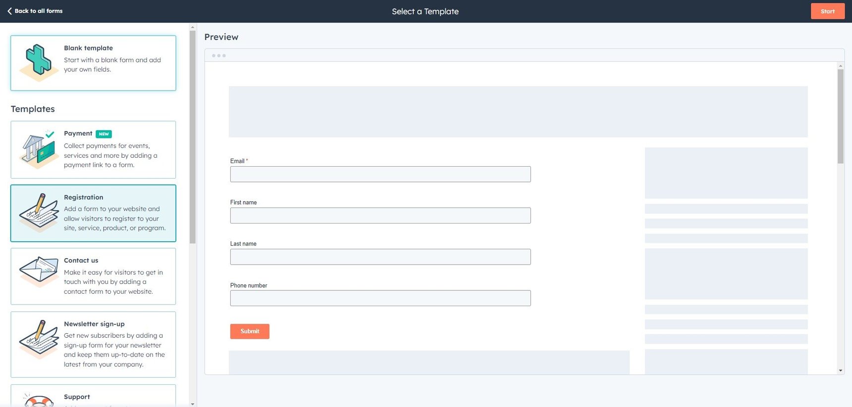 Use a HubSpot Registration Page