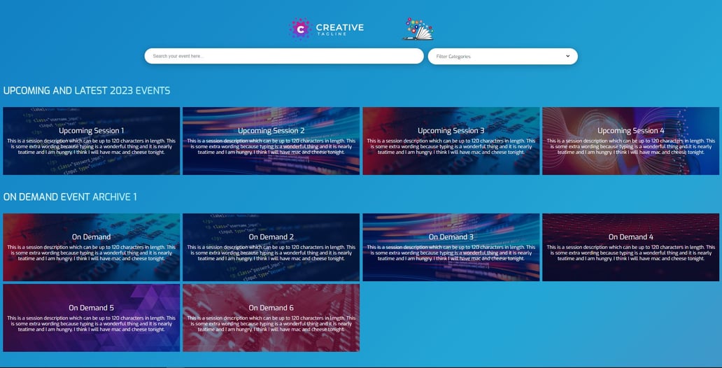 Webinar Library Templates