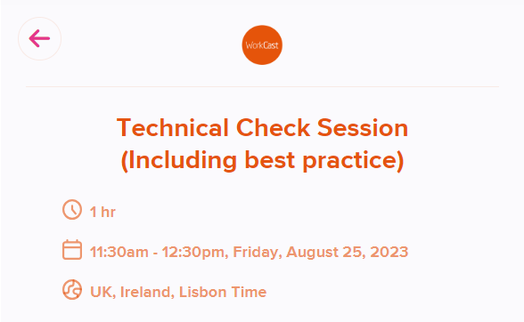 How to use the WorkCast Managed Event Booking App