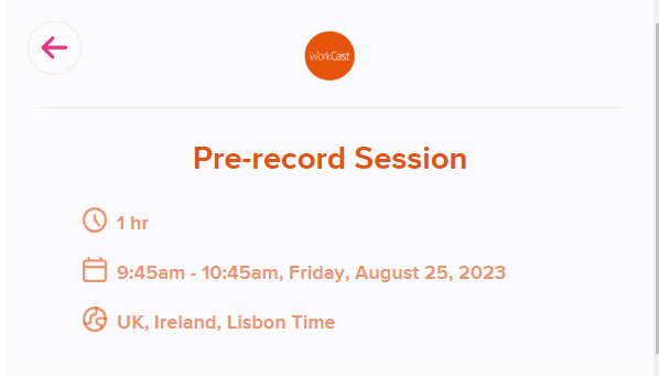 How to use the WorkCast Managed Event Booking App