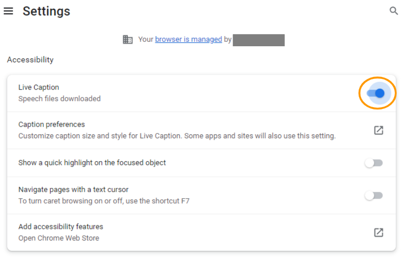 Enabling Captioning & Subtitles on Your Events using Chrome browser