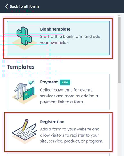 Use a HubSpot Registration Form