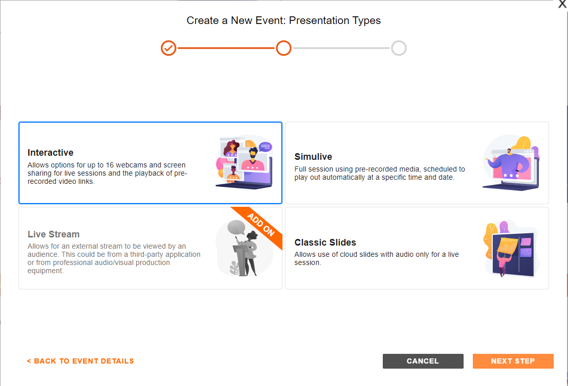 Use WorkCast to pre-record content