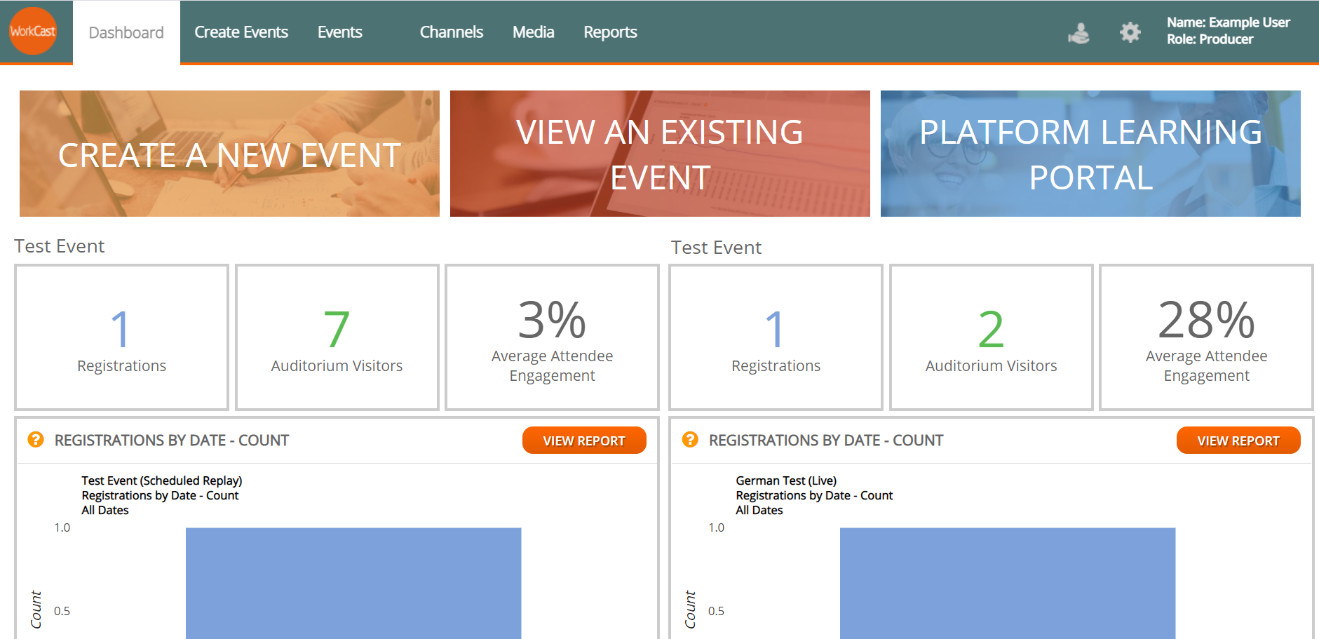 Logging in to the platform