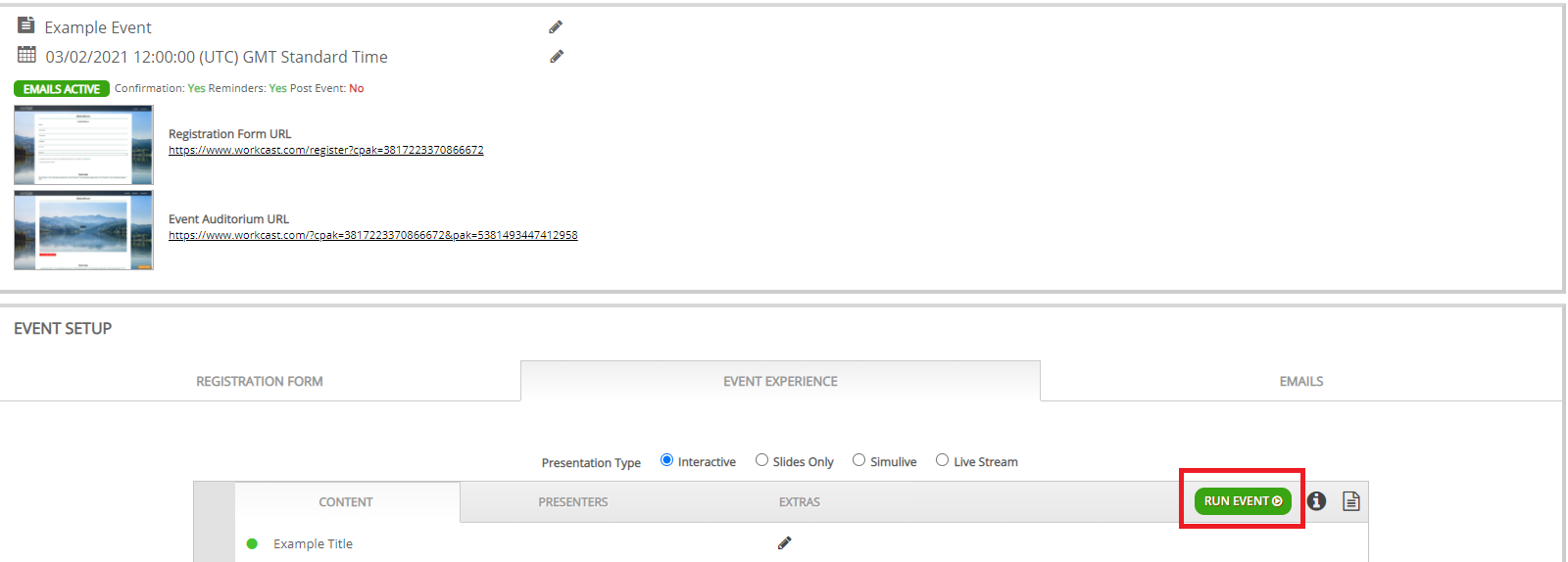 How to Run your event and The Presenter Studio